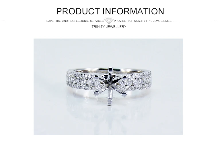 Non Traditional Jewelry Semi Mounts Prong Ring Settings Without Stone ...