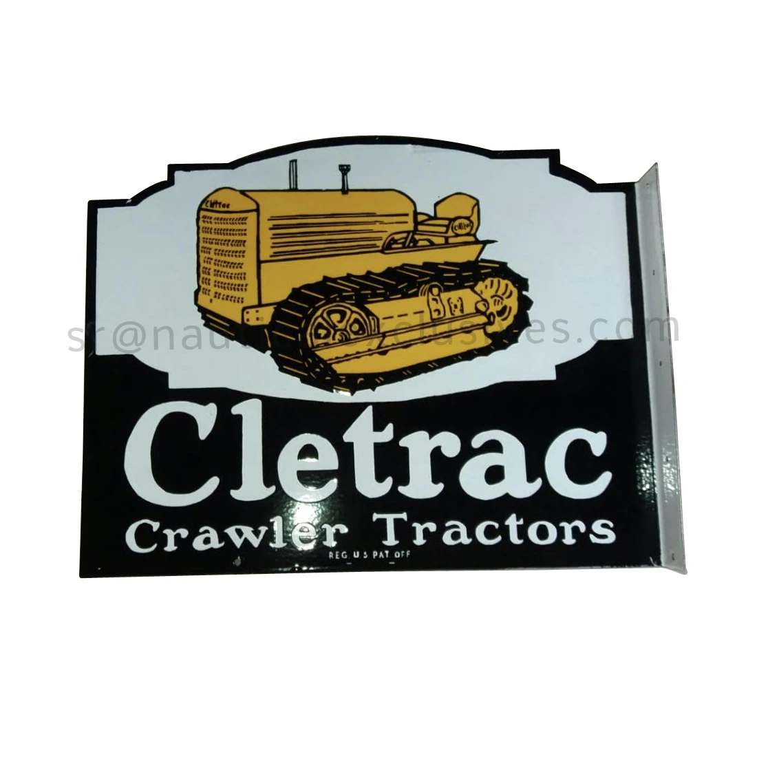 NEXHUB Custom Metal Porcelain Flange Signs for Advertising