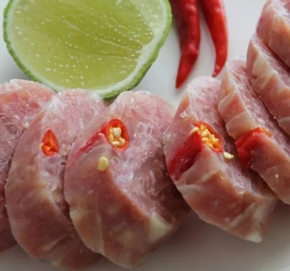 Fermented Lai Vung Pork Roll - Low-Fat, Nutritious Cured Pork Meat for ...
