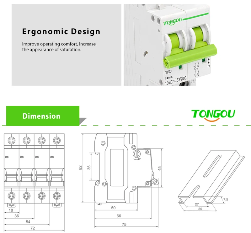 เบรกเกอร์24vdc Mcb 48v Dc Mcb 2เสา110v Dc Mcb - Buy Circuit Breaker ...