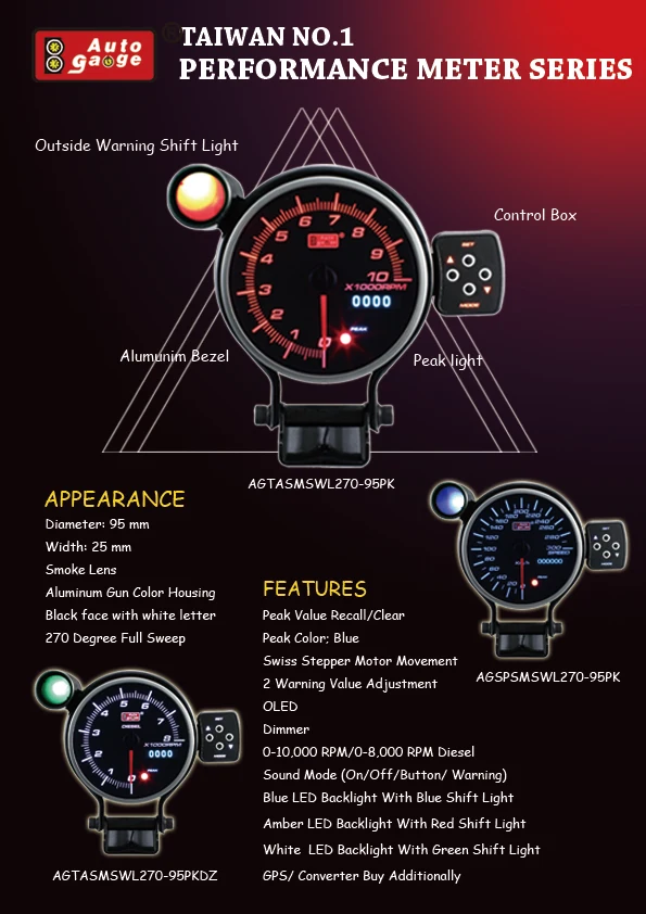 95mm Light Weight Aluminum Rims Digital Display Racing Mounting Bracket ...