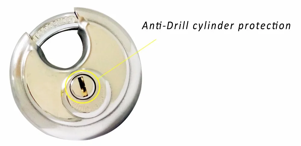 Anti Drilling Cylinder Protection Inoxidable 304ss Disc Lock - Buy Anti ...