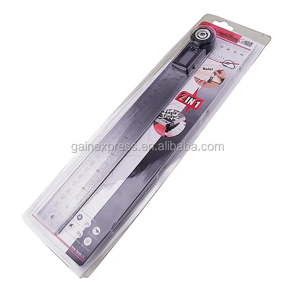 2-in-1 Digital Angle Finder Meter Protractor Ruler 360 Degree 600mm ...