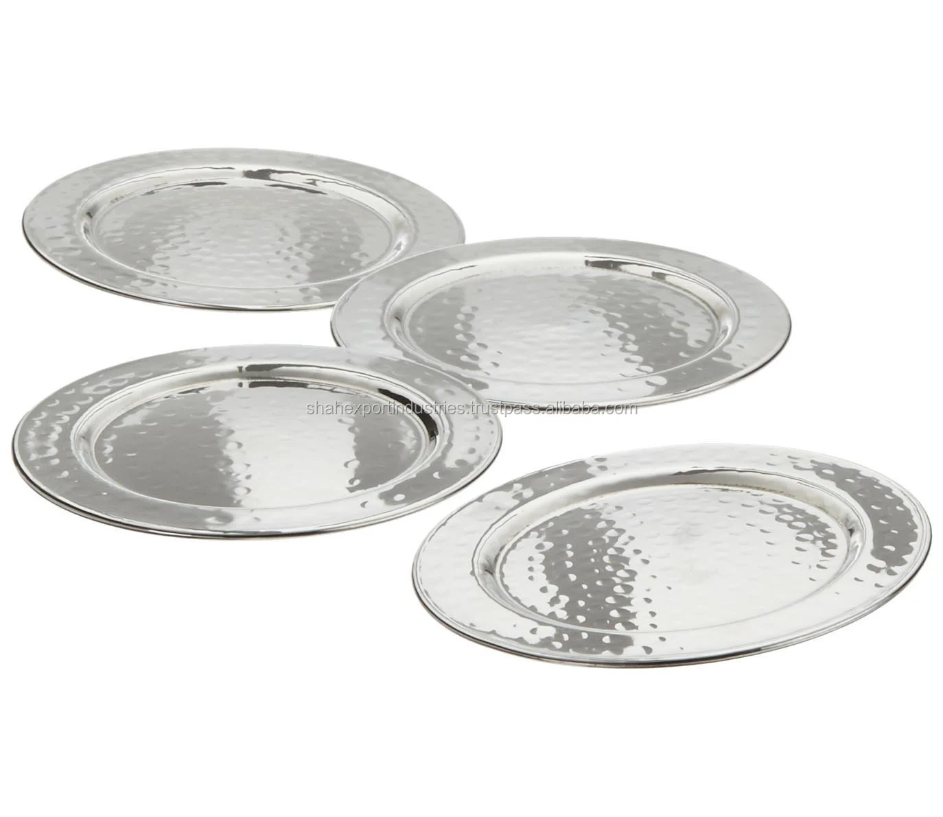 100% Pure Hammered Copper Drink Coaster Set Of 4 Stylish Coasters In A ...