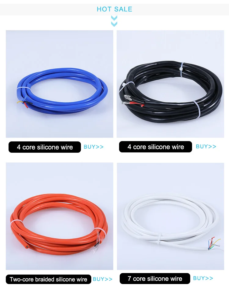 Cabo 1mm2 - High Temperature Silicone Wire 2 Core Cable