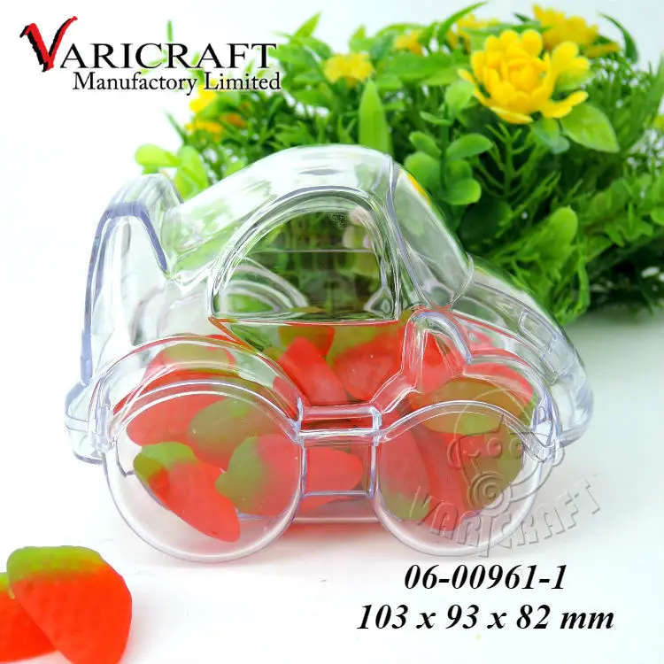 Iso9001 Factory Direct Clear Ps Plastic Car Shaped Container For Candy ...