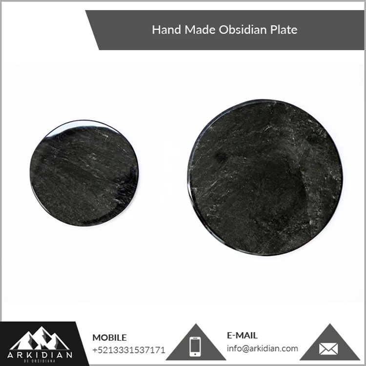 Bulk Hand Made Obsidian Plates Supply Crystal Rough Obsidian - Buy ...
