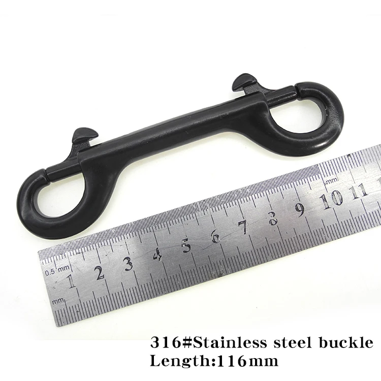 Shinescub Stainless Steel 316 Double Ended Snap Hook For Diving - Buy Double Ended Snap ...