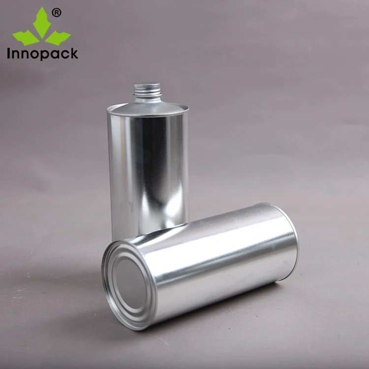 Cone Top Round Tin Can 1 Liter for Oil Storage - Innoapck