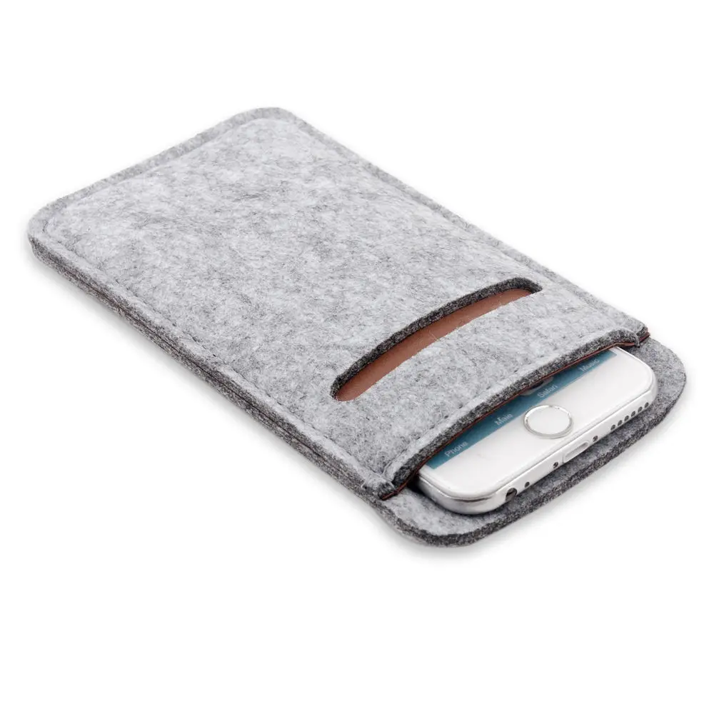 100% Polyester Felt Phone Case Bag Pouch Cover High Quality Felt Phone ...