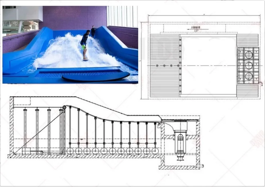 Flowrider Water Slide - Inflatable Surfing Machine for Sale