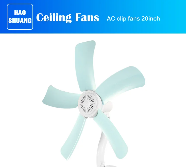 14 Inch AC220V Mini Wall Fan Clip Fan 5 Blades - Quiet Cooling