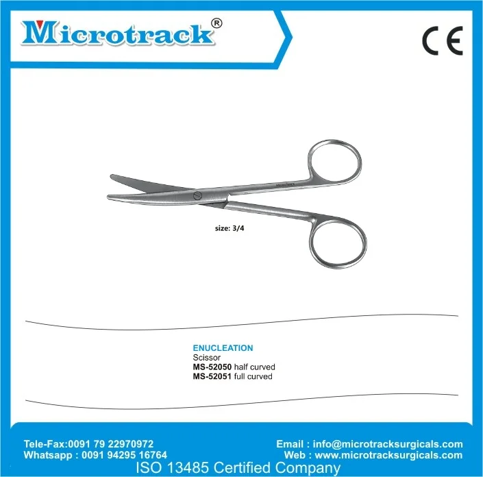 Enucleation Scissor - Ophthalmic Surgical Instruments. - Buy Ophthalmic ...