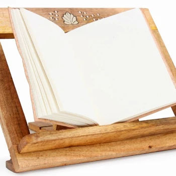 Wooden Book Display Reading Stand Holder Table Top Cookbook - Buy ...
