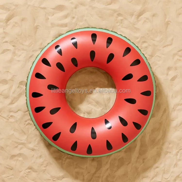 B01 Inflatable Pvc Watermelon Swim Swimming Ring Pool Float For Adult ...