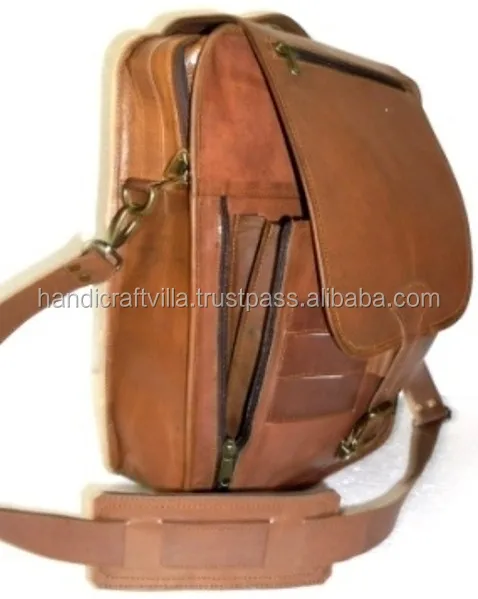 Designer Postman Leather Bag With Zipper - Buy Designer Postman Leather ...