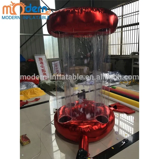 Inflatable Cube Cash Money Catching Grab Machine Booth for Sale