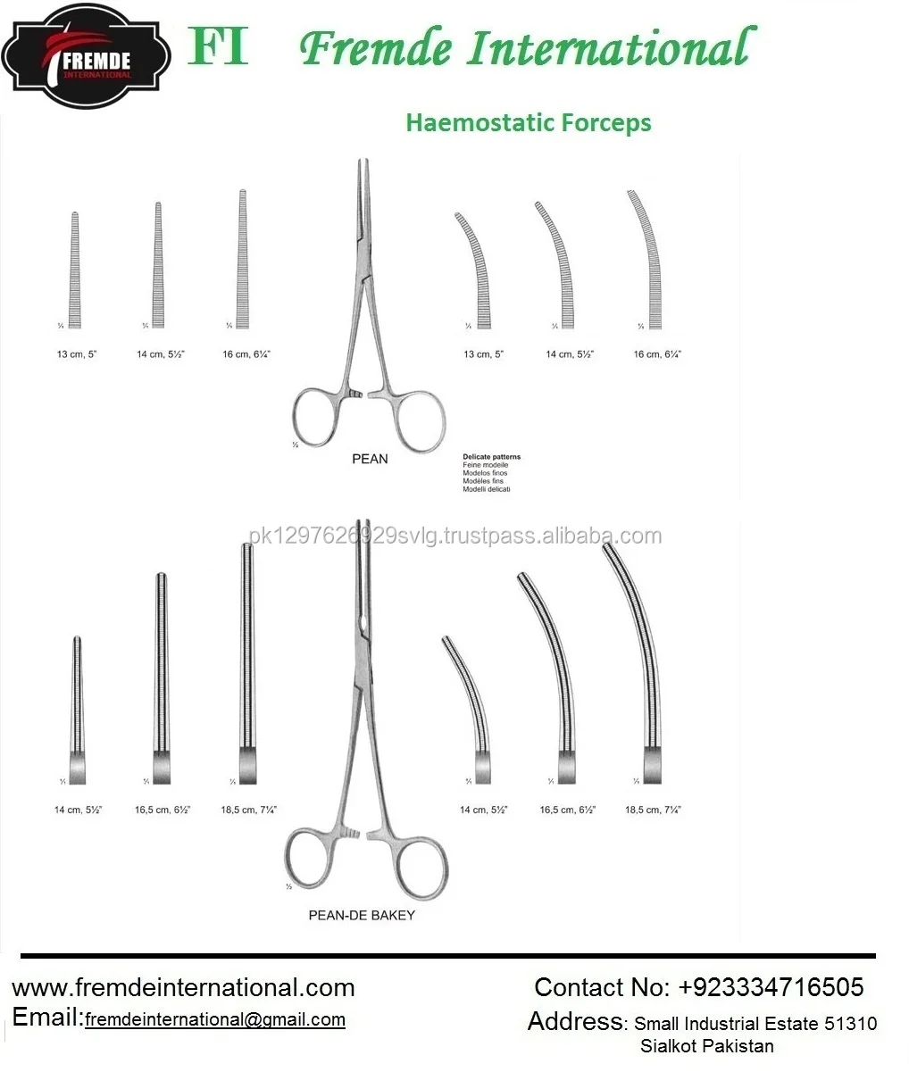Lovelace Haemostatic Forceps & Baby-adson Haemostatic Forcep Ce & Iso ...