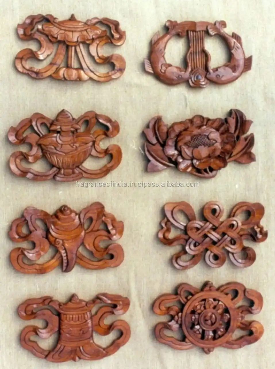 Tashi Tagye Tibetan Handmade Wooden Auspicious Symbol Wholesaler ...