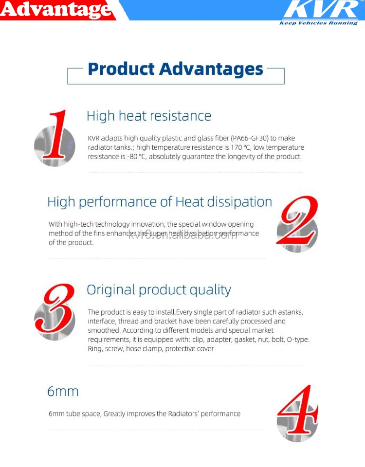 Renault Largus/logan Car Radiator - KVR 8200582026/214100598R