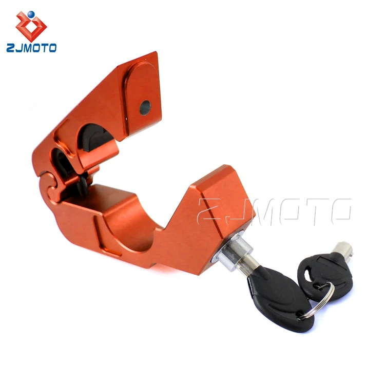 Universal Cnc Motorcycle Handlebar Grip Locks Anti-theft Security ...