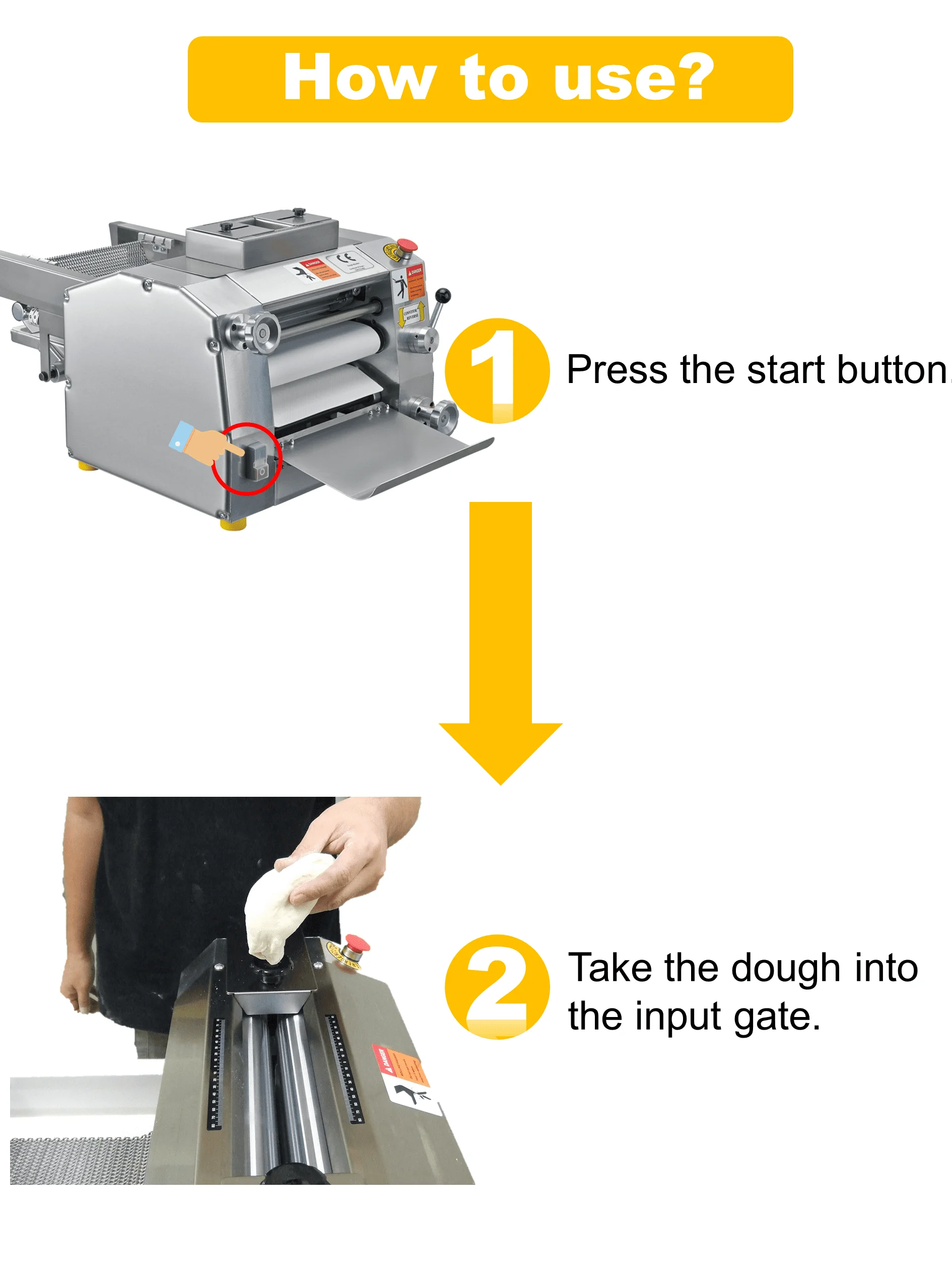 Mini Bread Dough Roller Moulder Machines for Bakery