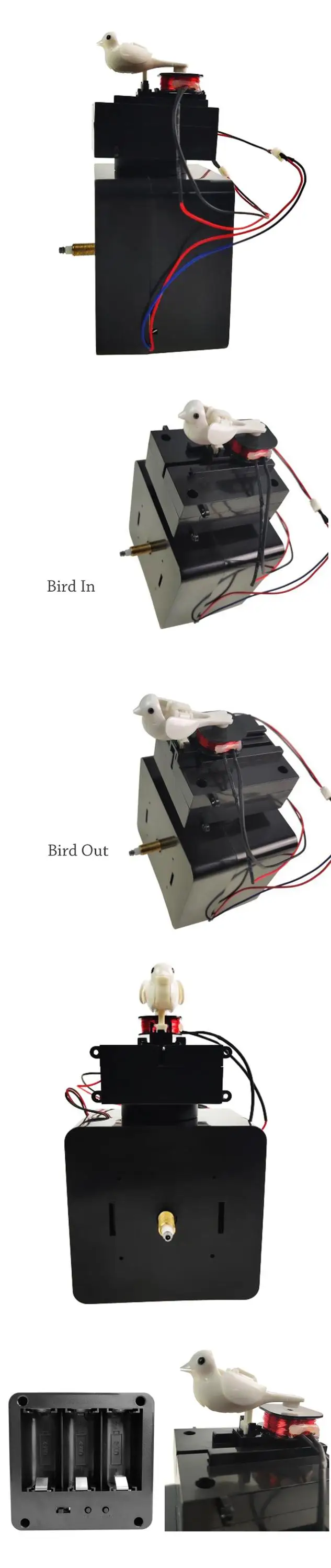 Cuckoo Clock Mechanical Movement - Detailed Parts Diagram