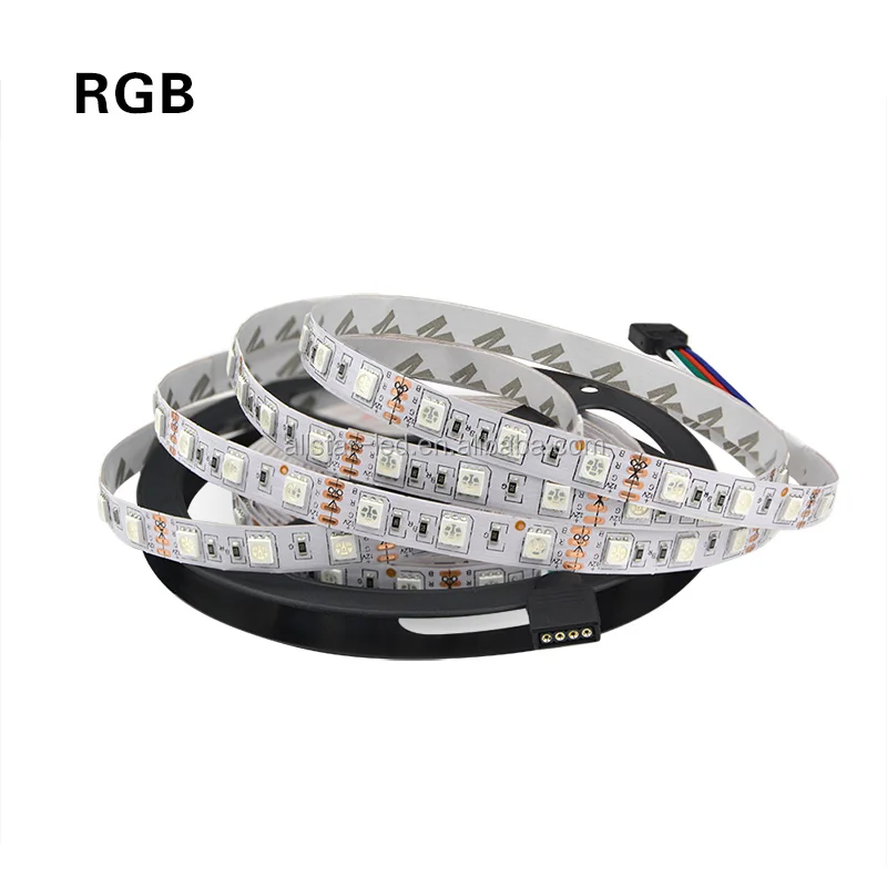 Led Strip Light 5050 Smd Ip20 Non-waterproof 60leds/m 5m/roll Dc12v ...
