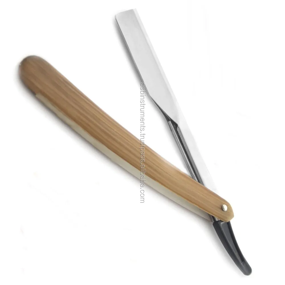 Transparent Plastic Handle Exposed Replaceable Blade Barber Shaving ...