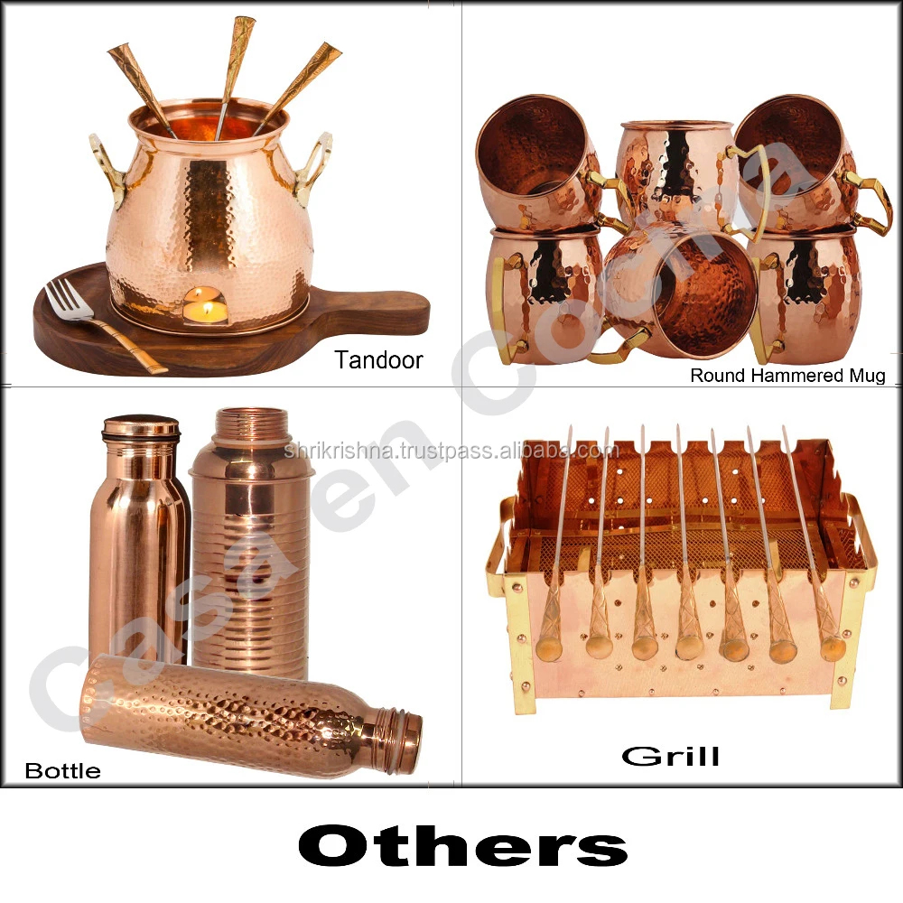 Stainless Steel Pure Silver Metal And Copper Plated Bottom Handi With ...