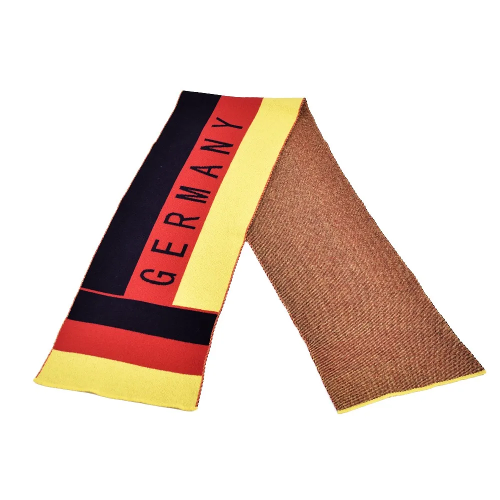 Oem Germany Team Custom Made World Cup Wool Soccer Football Scarf For ...