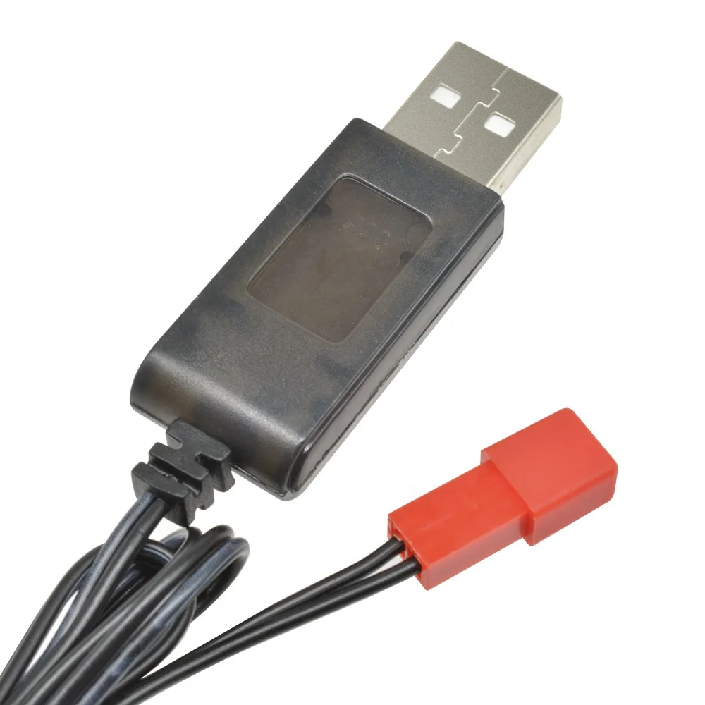 1s Lipo Lithium Battery Usb Cable Charger 3.7v 500ma Output Red Jst ...