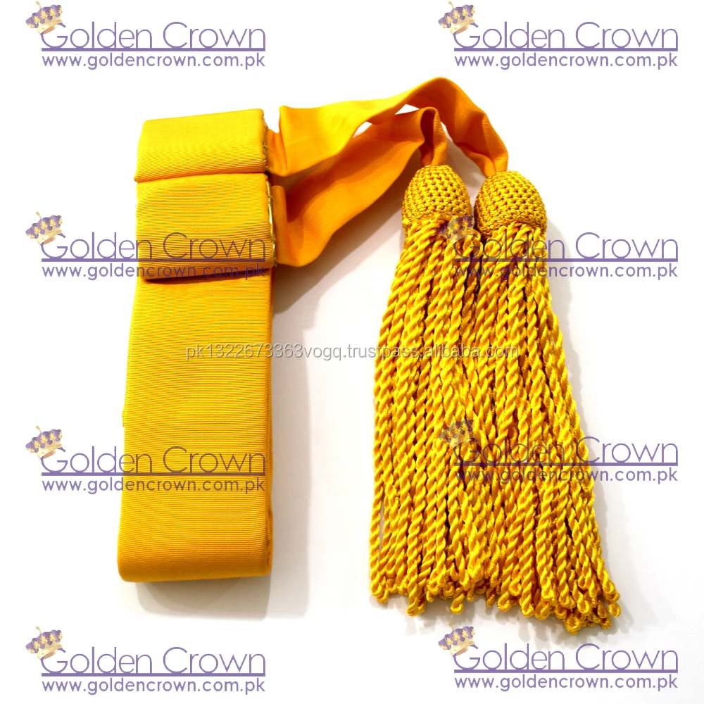 British Army Waist Sash Yellow | Ceremonial Waist Sashes | Military ...