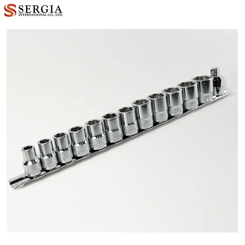 Taiwan 8 to 19mm 13pcs 3/8" Grip Tite German Socket Set