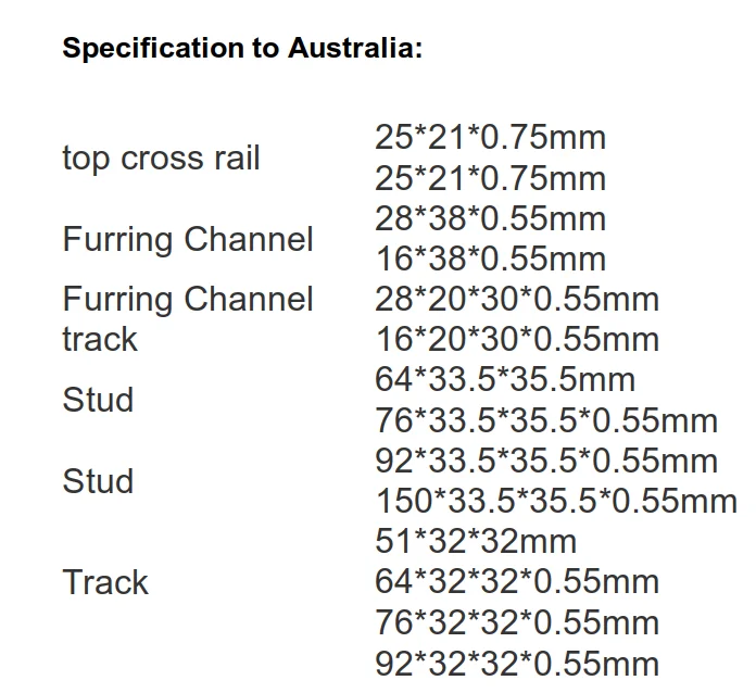 Ceiling Suspension Frame Metal Furring Channel /omega For Light Steel ...