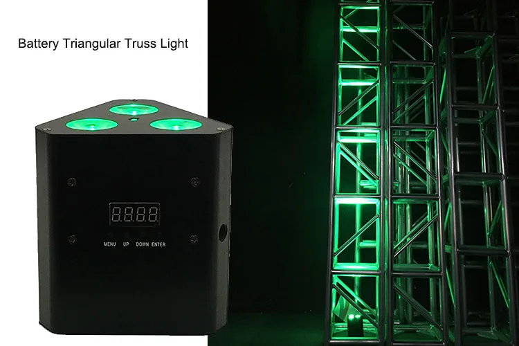 Dj Wedge Lithium Battery 3x3w Led Truss Warmer Tri-color Led Wash ...