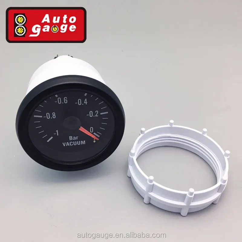52 Mm Mechanical Vacuum Gauge Meter 12v for Car Black Face