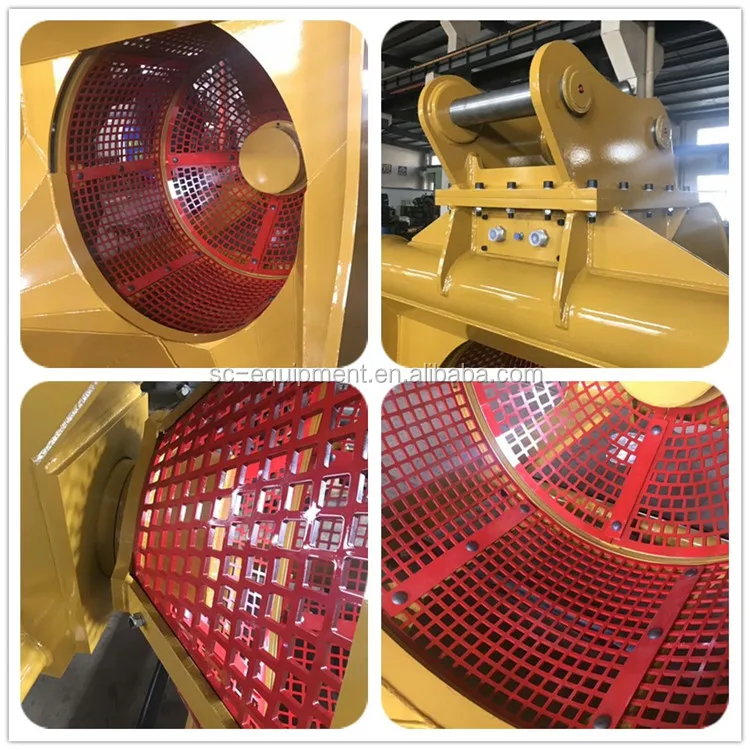 Excavator Accessories Jc B Excavator Hydraulic Rotating Screening Sieve ...