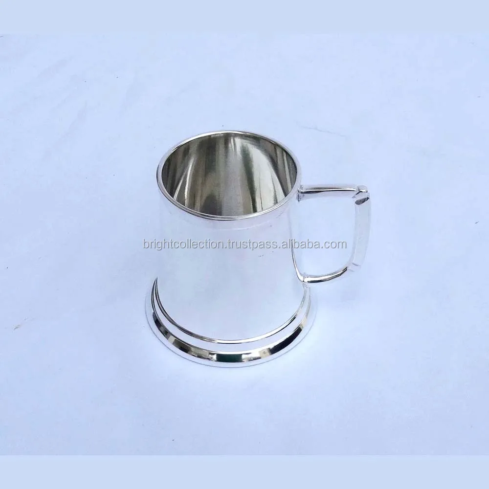 Silver Coffee Mugs - Mini Beer Mugs Silver Plated Goblets