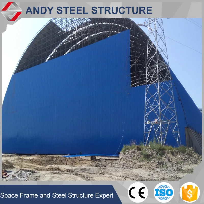 Long Span Steel Space Frame Structure Indoor Coal Yard For Sale - Buy ...