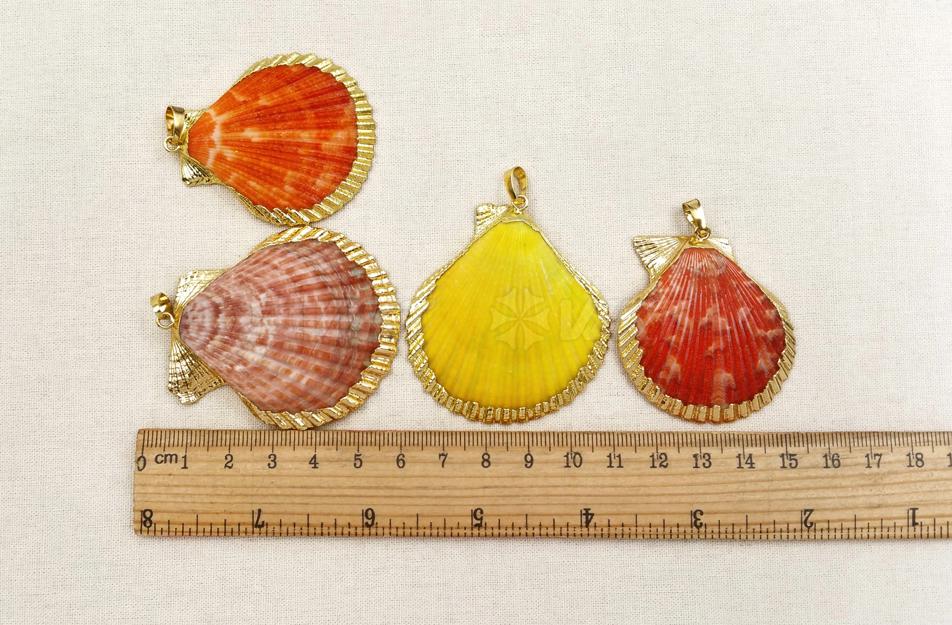 24k Gold Plated Shell Jewelry Pendants - Elegant & Durable