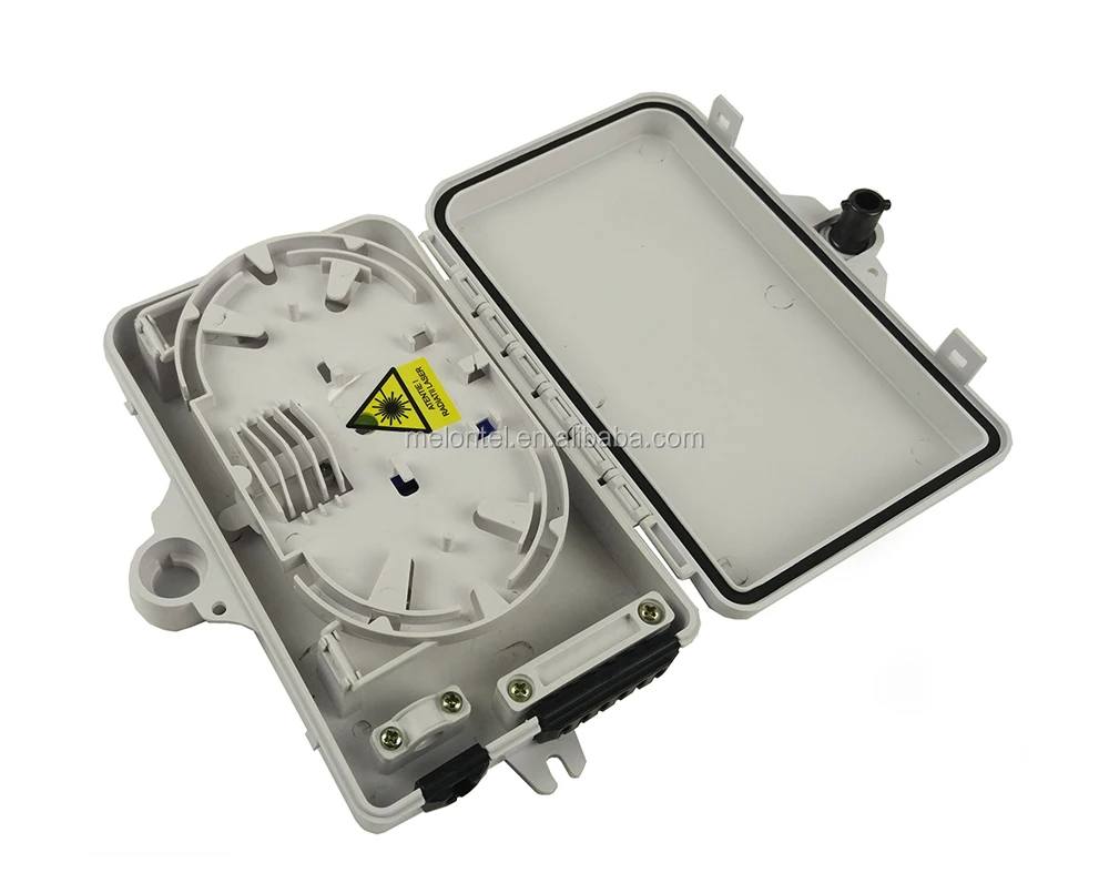 Mt-1215 Ftth Outdoor 6 Port Fiber Termination Box Fttp / White Fat 2 ...