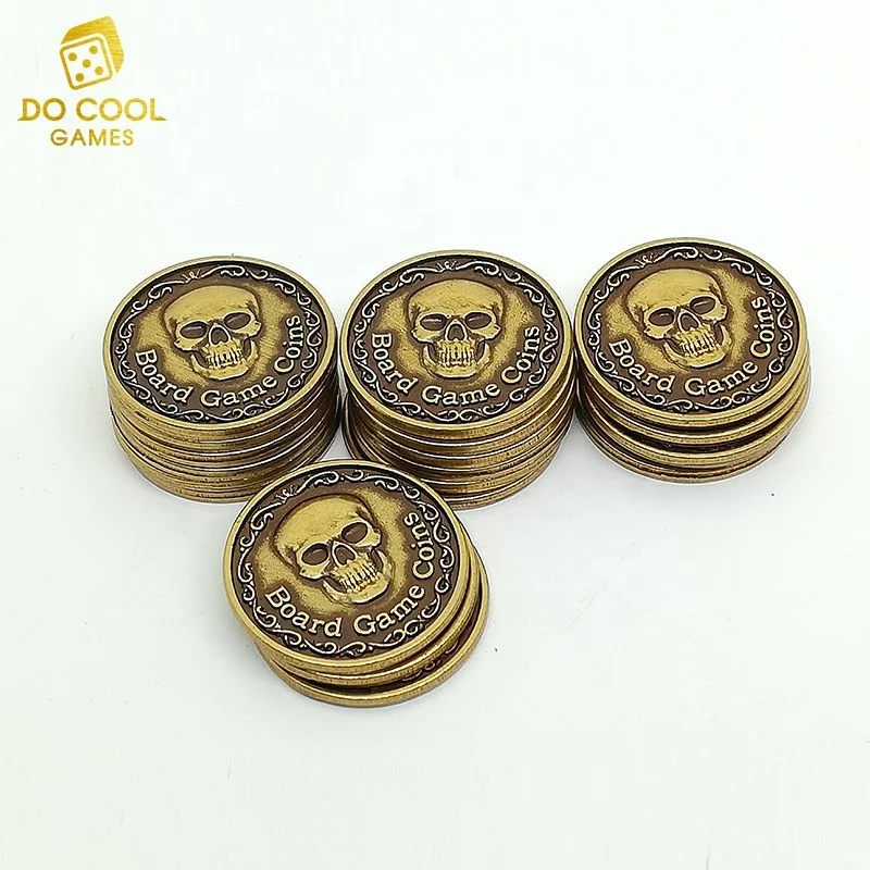 Shop Our Factory Game Components - Customizable Metal Tokens