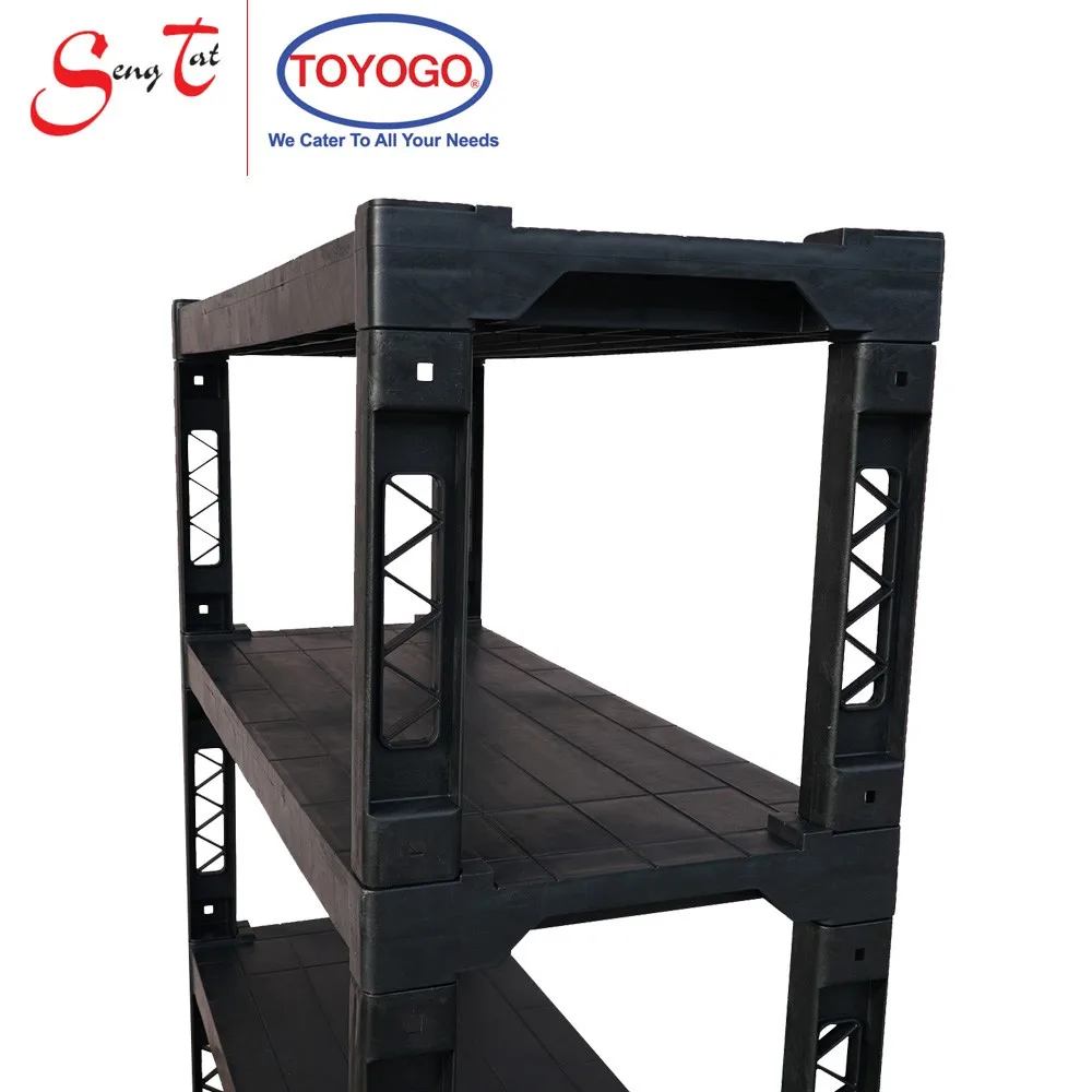 Durable Heavy Loading Heavy Duty Strong Plastic 4 Tiers Easy Install ...