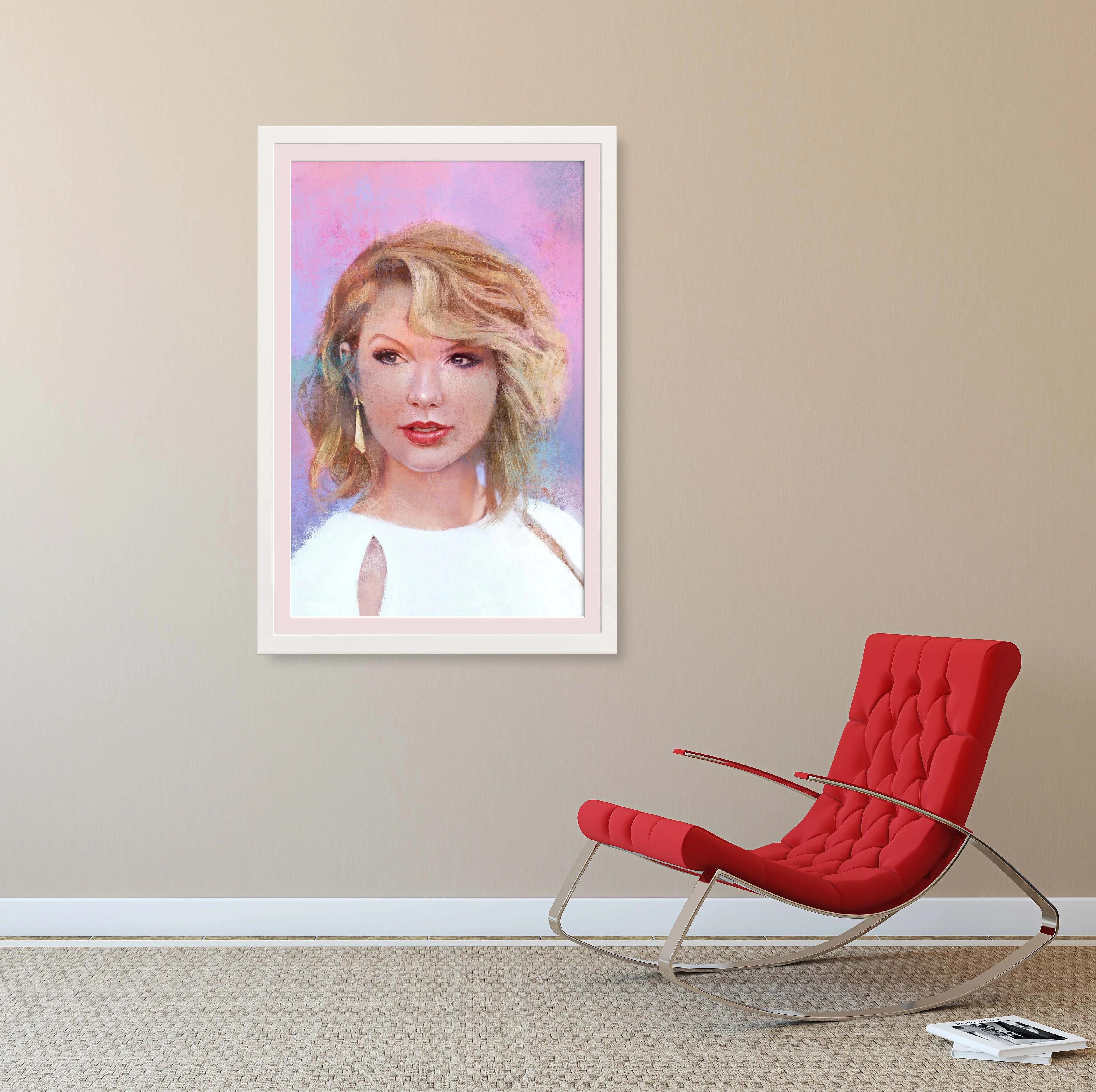 Taylor Swift Portrait Poster Digital Printing Oil Painting Original For ...
