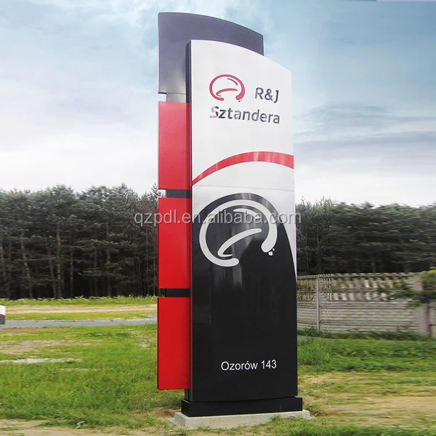 Outdoor Waterproof Standing Aluminum Led Pylon Sign - Buy Pylon Sign ...