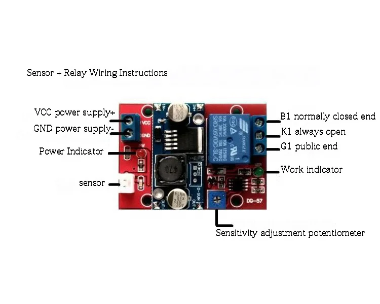Taidacent 24V Photosensitive Sensor Relay Module - Optical Induction ...