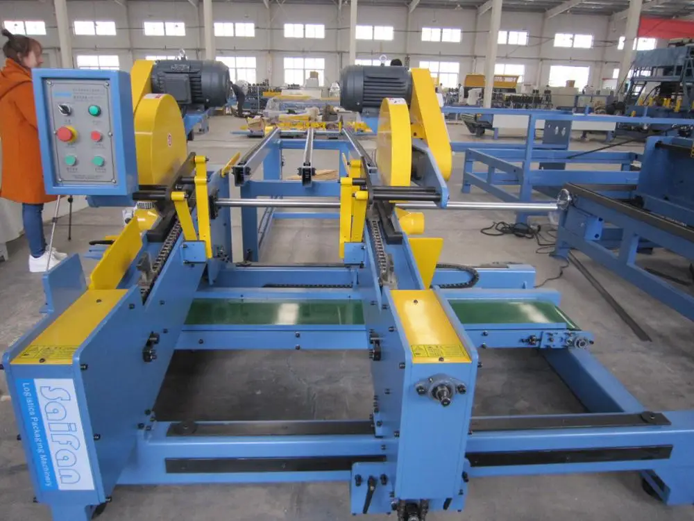 Qingdao Electric Double Ends Trim Saw For Making Wood Pallet - Buy ...