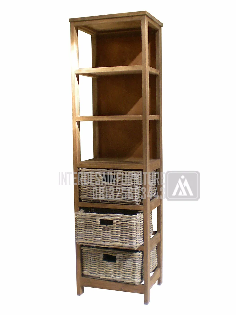 Simple Design Rack High With Basket Rattan Kitchen Furniture - Buy ...