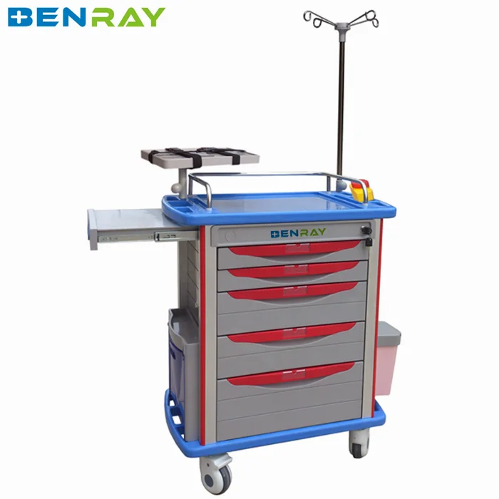Br-et001 Cheap Hospital Mobile Emergency Trolley Equipment ...